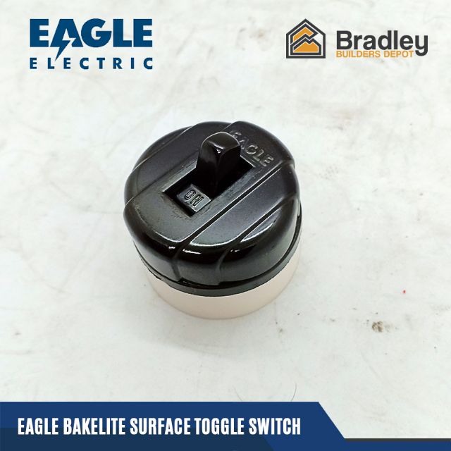 Eagle Heavy Duty Bakelite Surface Toggle Switch (Tumbler Switch) B735 ...