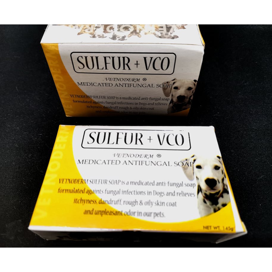 Vetnoderm ( Sulfur+VCO) Soap for Pet Dogs 145g | Shopee Philippines