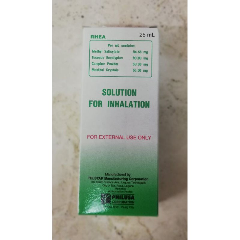Solution for suob, steam inhalant 25ml Rhea | Shopee Philippines