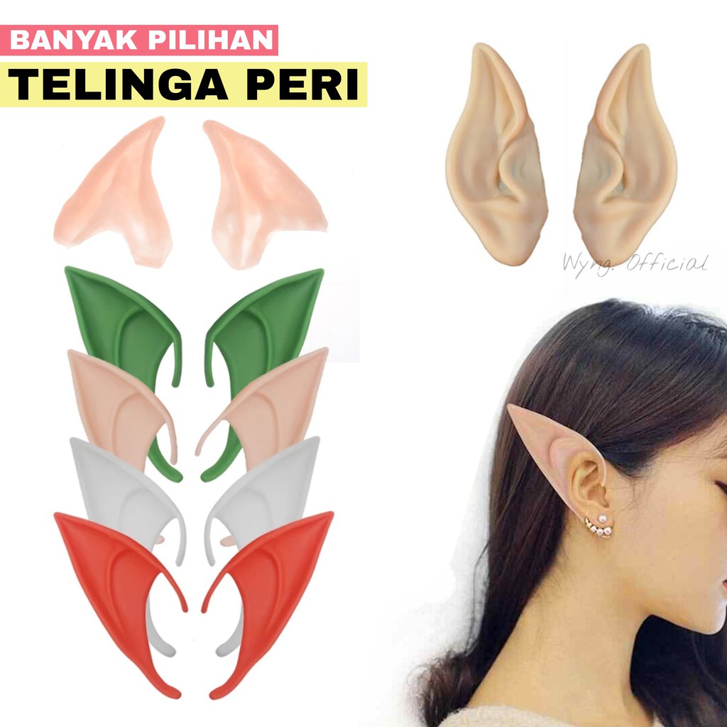 Pair Of Fairy Ears ELF Latex Eleven Ear Toys Dwarf Cosplay Lord Of The ...