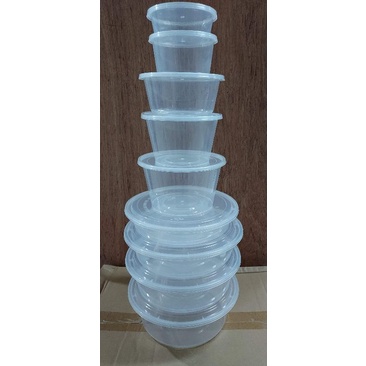 SKZ ROUND MICROWAVABLE CONTAINER (30 PIECES) // BIG TUBS 1000ml, 1250ml ...