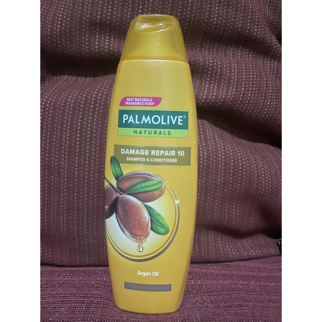 PALMOLIVE DAMAGE REPAIR 10 SHAMPOO AND CONDITIONER ARGAN OIL 180ML ...