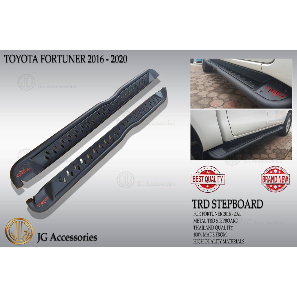 TOYOTA FORTUNER 2016-2020 TRD SIDE STEPBOARD/SIDE STEP RUNNING BOARD ...