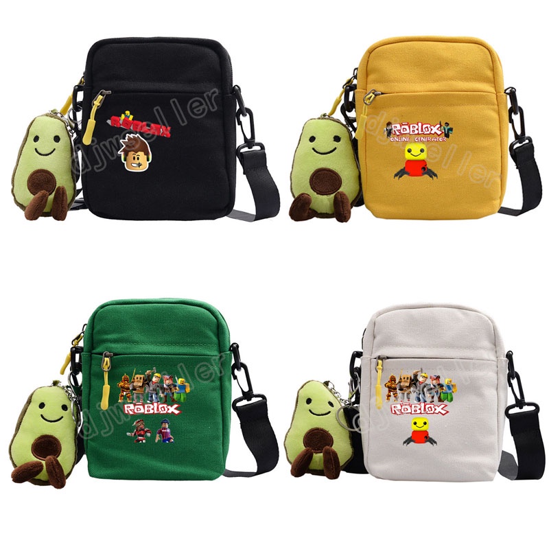 Roblox Canvas Crossbody Shoulder Bag Cartoon Anime Fashion Children ...