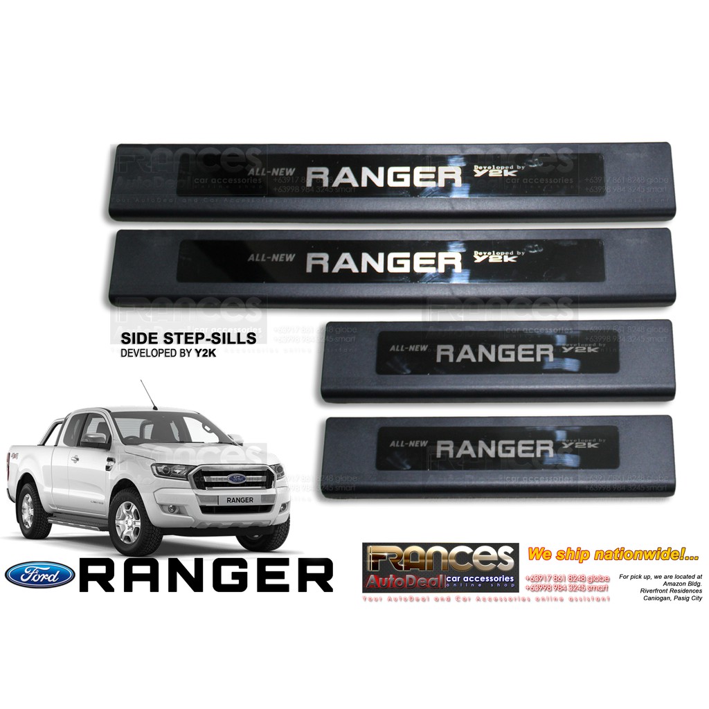 Ford Ranger XLT FX4 WILDTRACK/WILDTRAK 2016-2022 SIDE STEP SILL ...