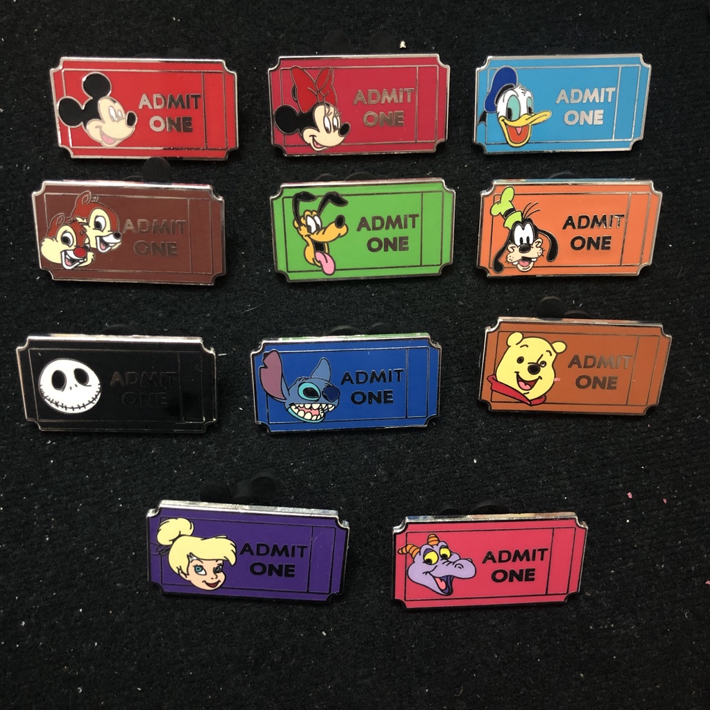 Disney Badge Pin Mickey Minnie Goofy Donald Duck Pooh Stitch Jack Chipmunk Shopee Philippines