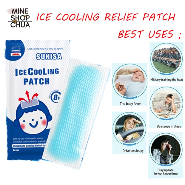 sunisa Summer Physical Cooling Ice Cold Pads Sunstroke Sticker ...