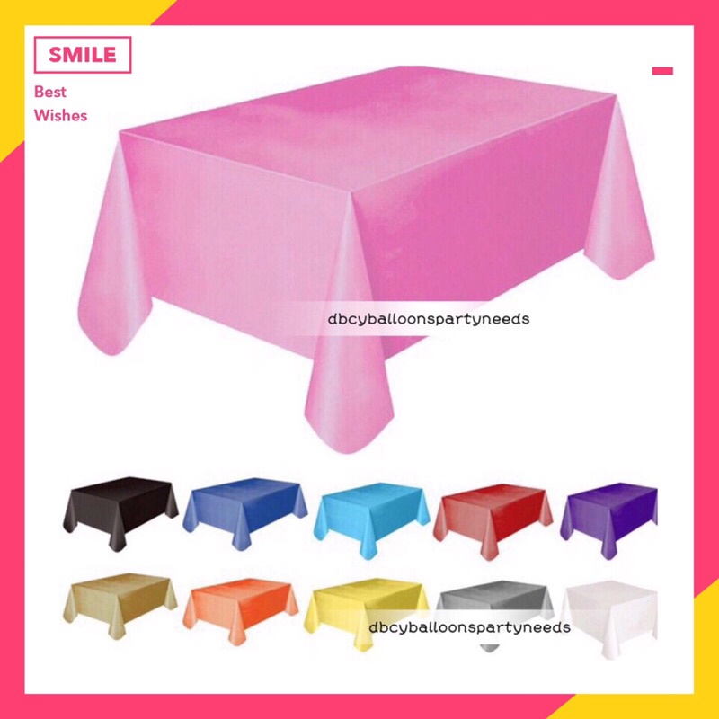 Plastic Table Cover 137cm*183cm（54inch*72inch）Good For 6 Person ...