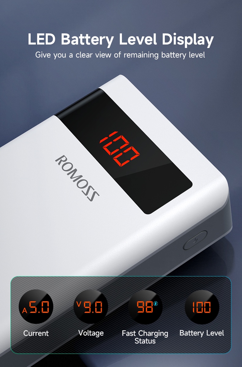 Romoss Sense 8PS Pro 30W 30000 mAh Powerbank Two-way Fast Charging ...