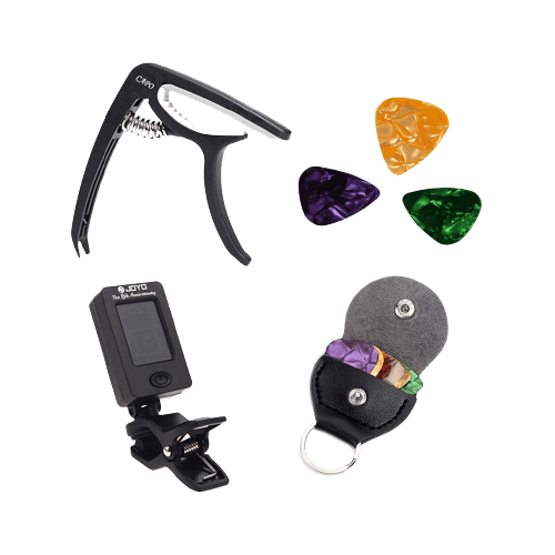 RIXTON Guitar Tool 4pcs Set Tools Kit Guitar Tuner Capo Picks Bag 7 ...