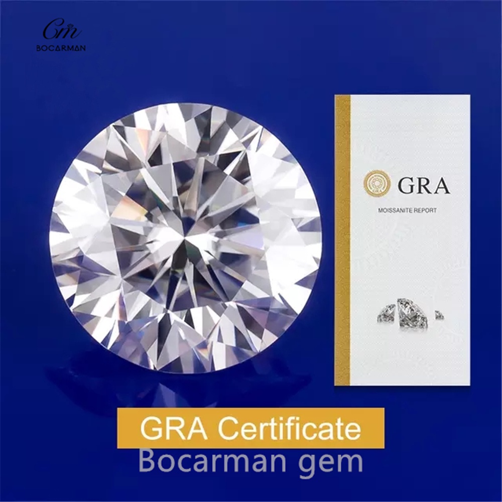 GRA 100% round 5ct 10CT Moissanite diamond Mosaic Jeweled | Shopee ...