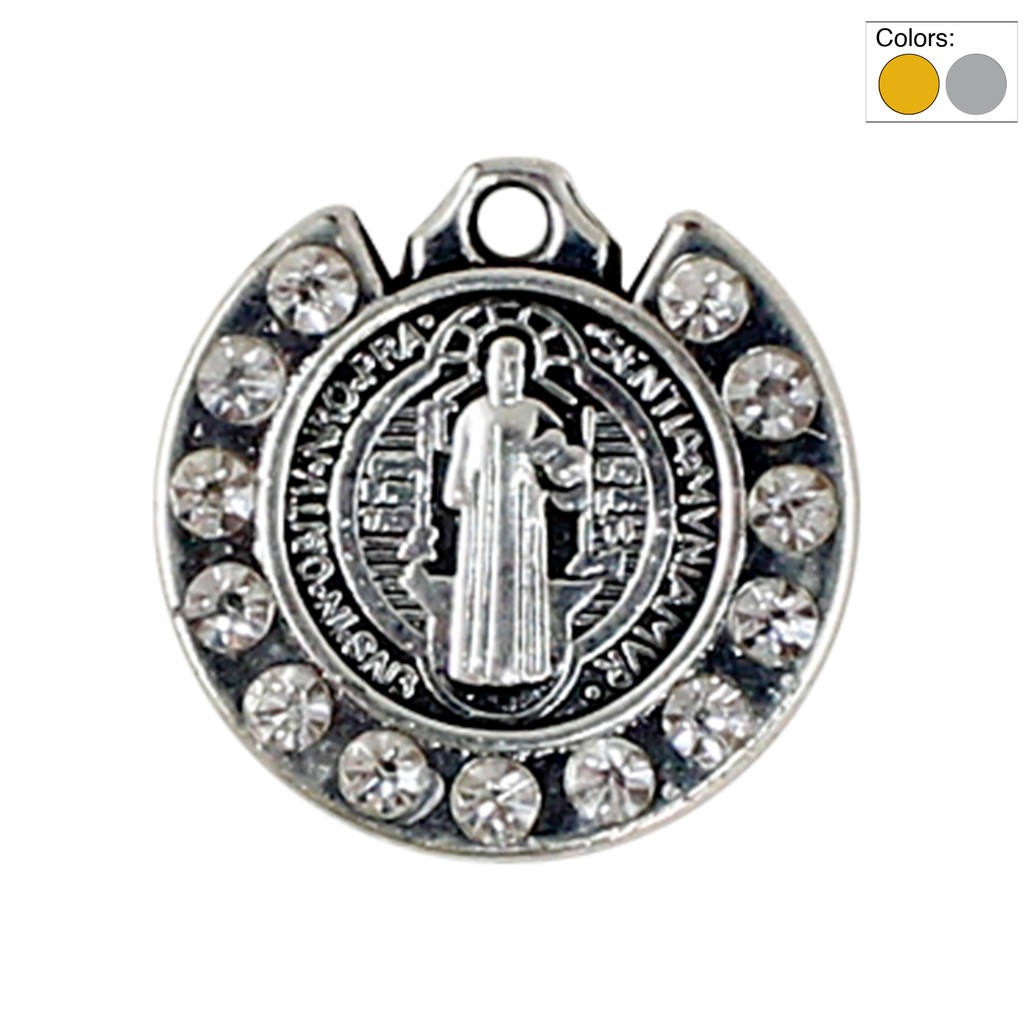 Powerful Silver Metal Catholic Medal - St Benedict - Artesano | Shopee ...