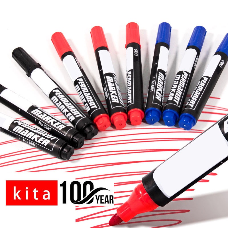 50pcs ( RED color ) ~~~~~ Pentel Pen Marker School Supplies | Shopee ...
