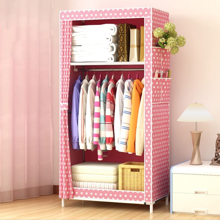 Clothes Storage Wardrobe organizer Fashion Zipper Closet Cabinet 150*70 ...