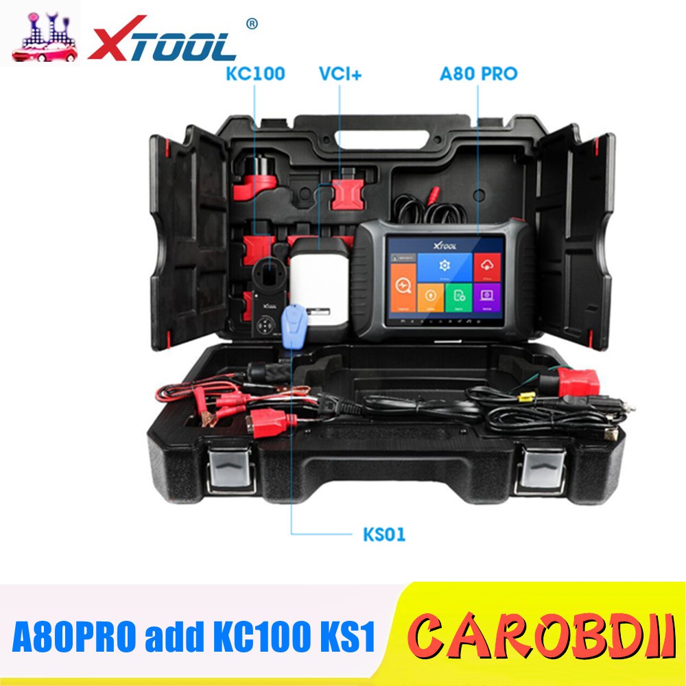 XTOOL A80pro With KC100 KS1 Full System Diagnosis Tool with Key ...