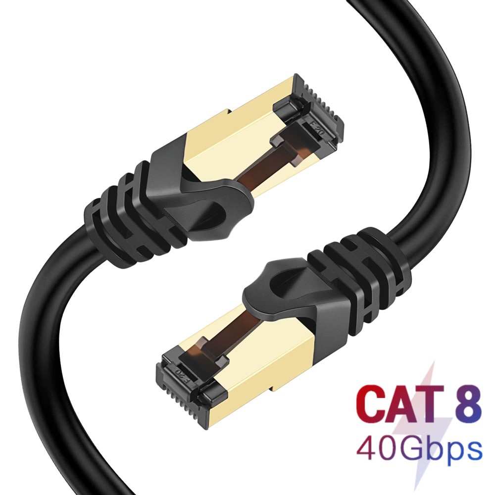 Cat8 Ethernet Cable 40Gbps 2000MHz RJ45 CAT 8 Networking Internet Lan ...
