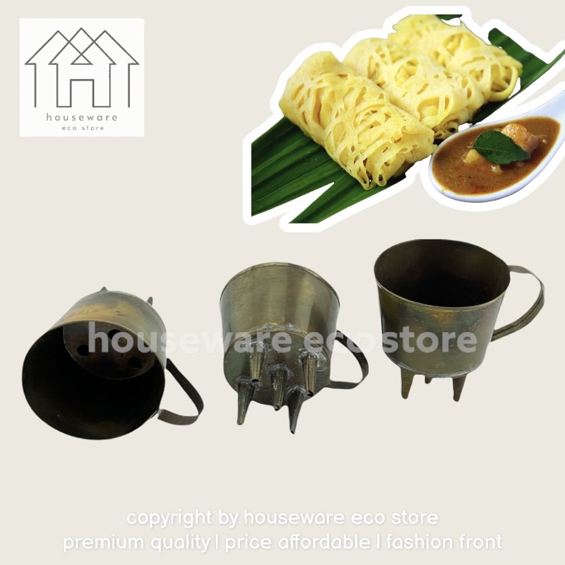 Copper Roti Jala Mould Tembaga Acuan Roti Jala Cooking Ware「铜制面包网模具 ...