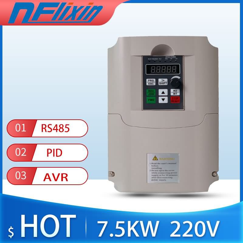 Hot Sale!Solar Inverter 220V 7.5KW VFD 1PhaseInput 220v and 3Phase ...