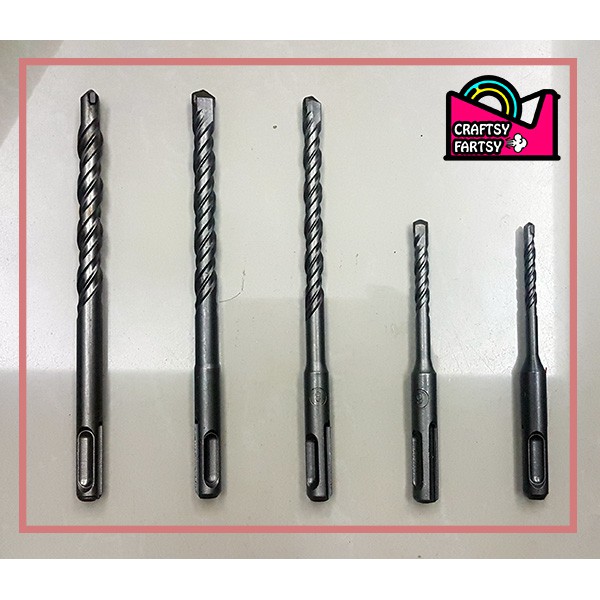 (PER PIECE) SDS Plus Masonry Drill Bit Short 5mm to 12mm | Shopee ...