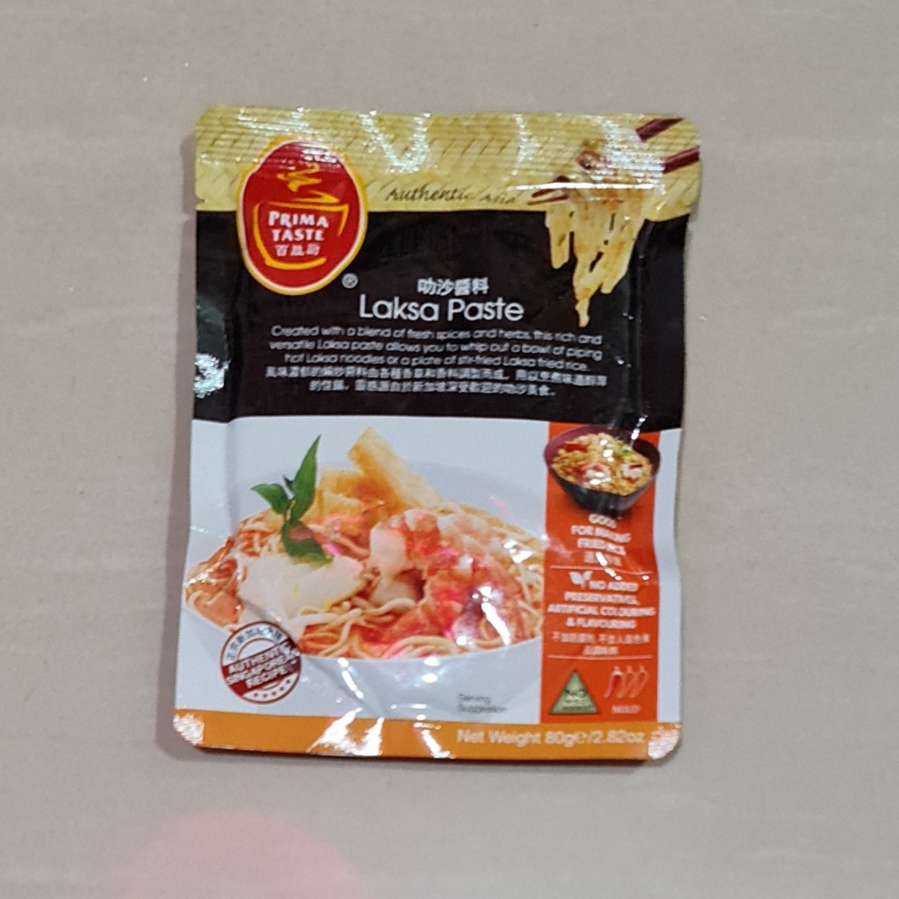 Prima Taste Laksa Paste Seasoning/Singapore Laksa Seasoning 80 Grams ...