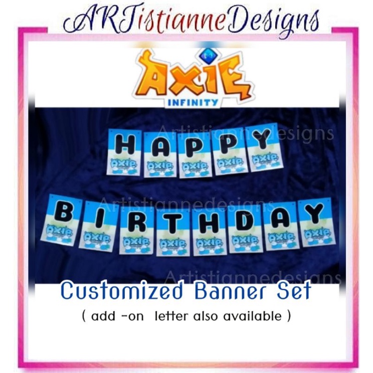 axie infinity happy birthday banner set | Shopee Philippines