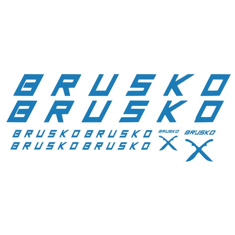 brusko mountainbike frame design set vinyl cutout sticker | Shopee ...