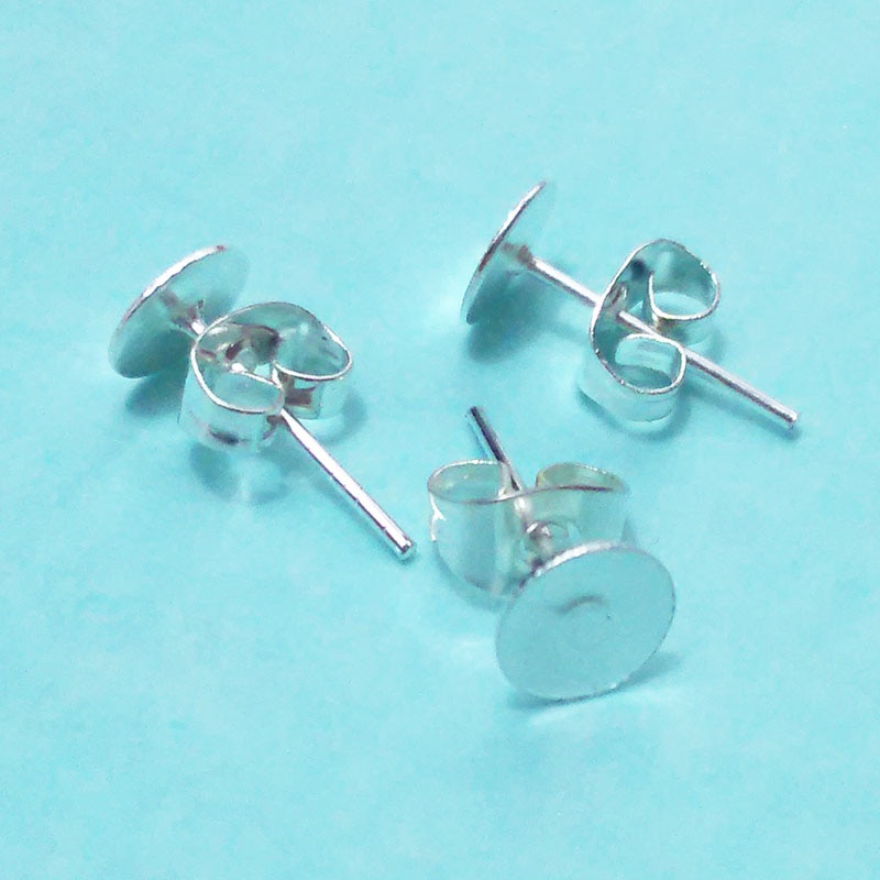 30pcs Earring accessories studs blank base setting tray w/Butterfly ...