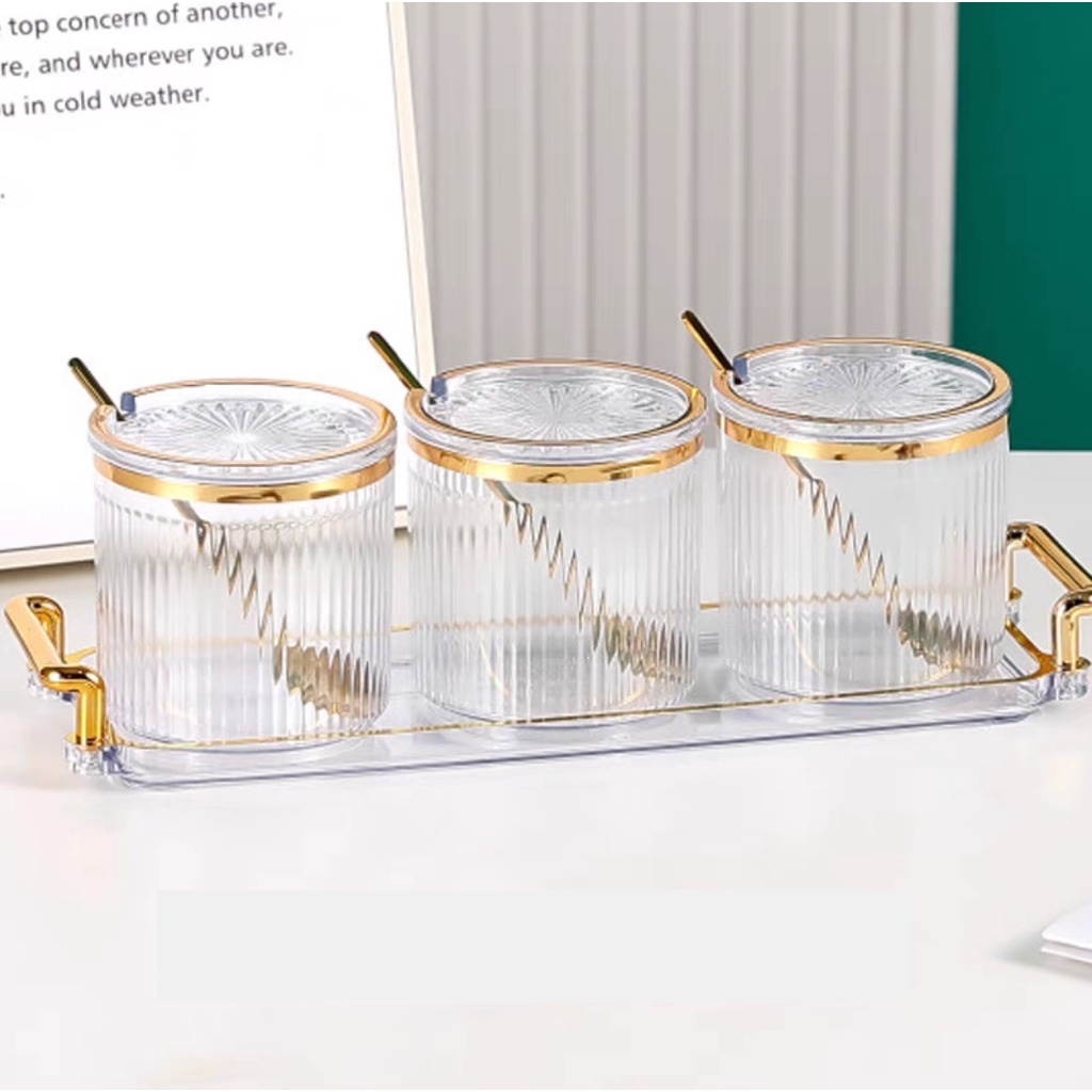 Luxury condiment jar kitchen condiment storage container Condiment box ...