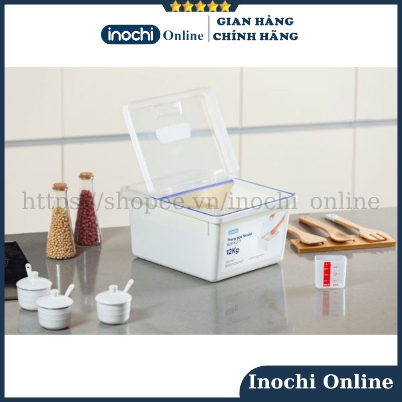Sendai High-Quality Smart Inochi Rice Container 12 KG Japanese Standard ...