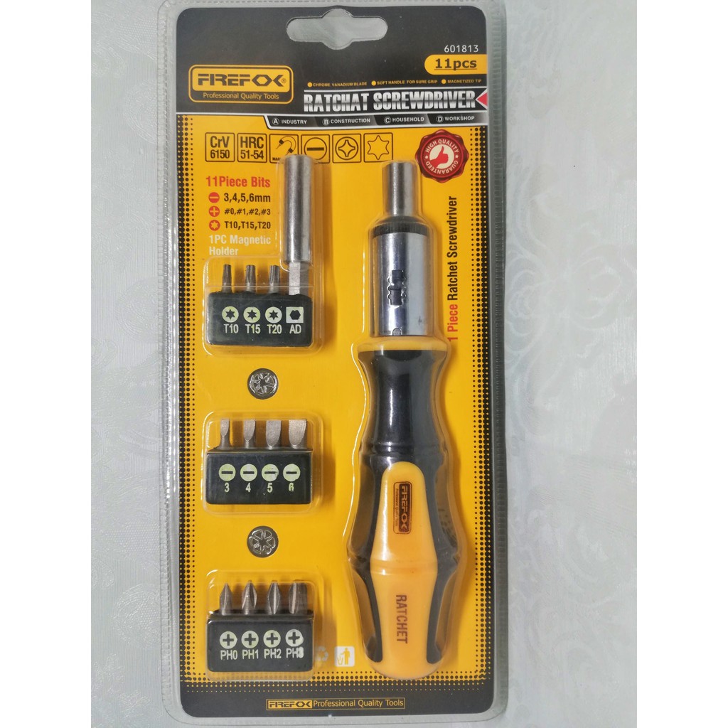 11 pcs Ratchet Screwdriver Set (Firefox Tools) | Shopee Philippines