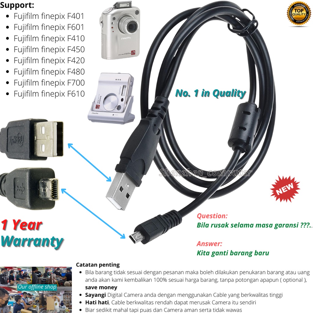 Fujifilm finepix F401 F601 F410 F450 F420 F480 F700 F610 new Digital ...