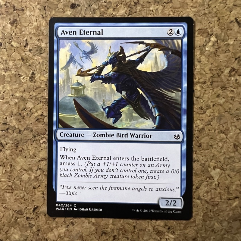MTG AVEN ETERNAL | ZOMBIE BIRD WARRIOR | BLUE | MAGIC THE GATHERING ...