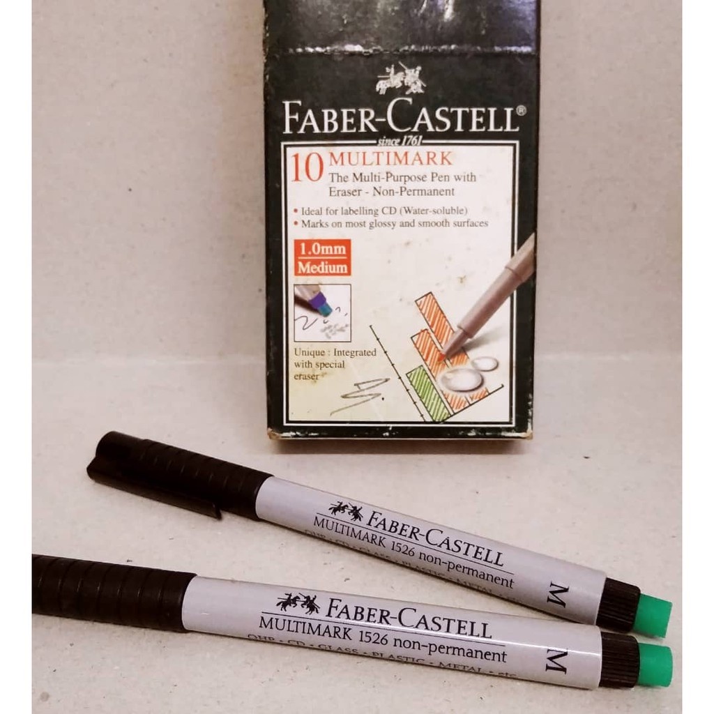 Faber Castle Multi-Purposer Pen With Eraser 1.0mm (Non-Permanent ...
