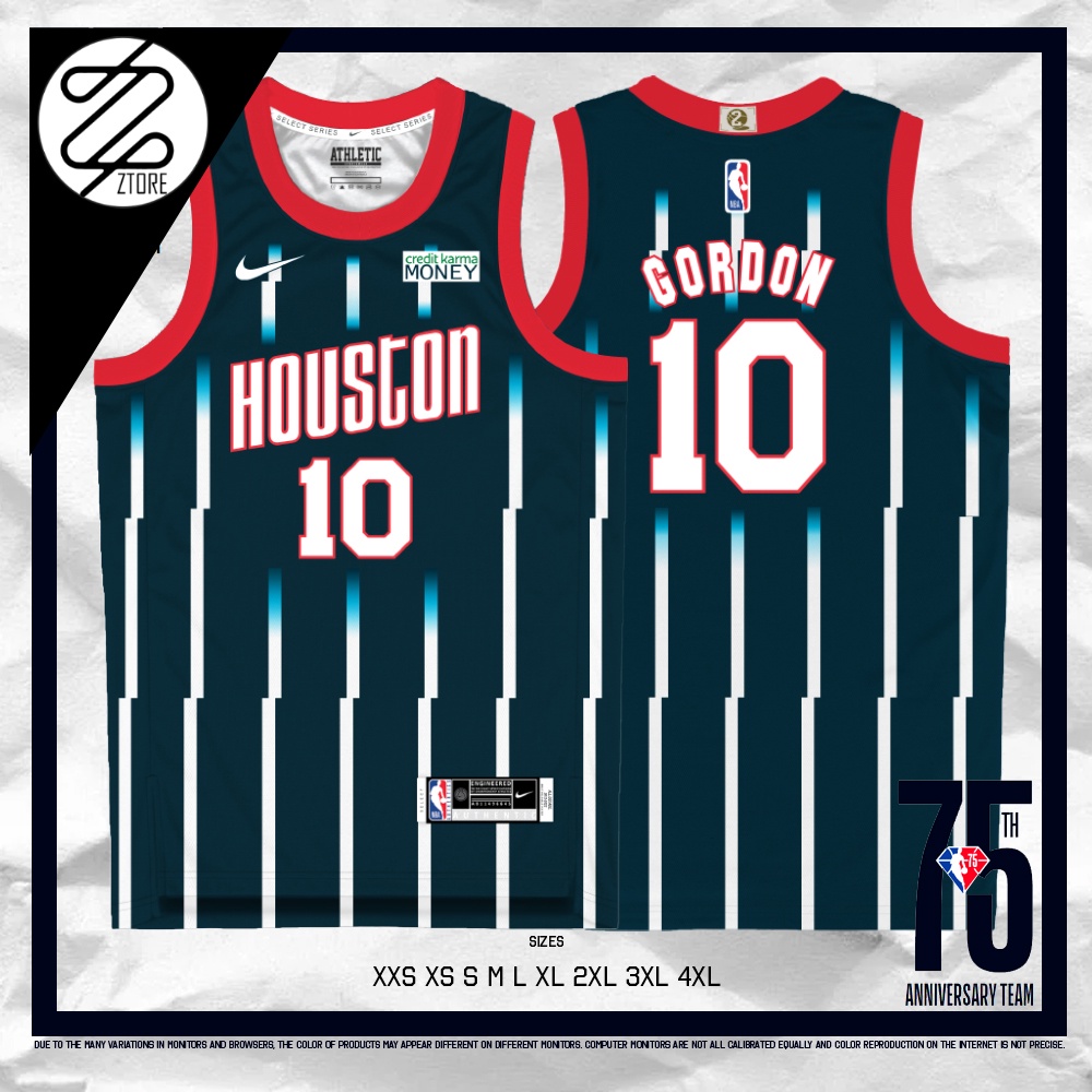 Ztore 75th Edition NBAHOUSTON ROCKETS Eric Gordon Jersey 2022 Full ...