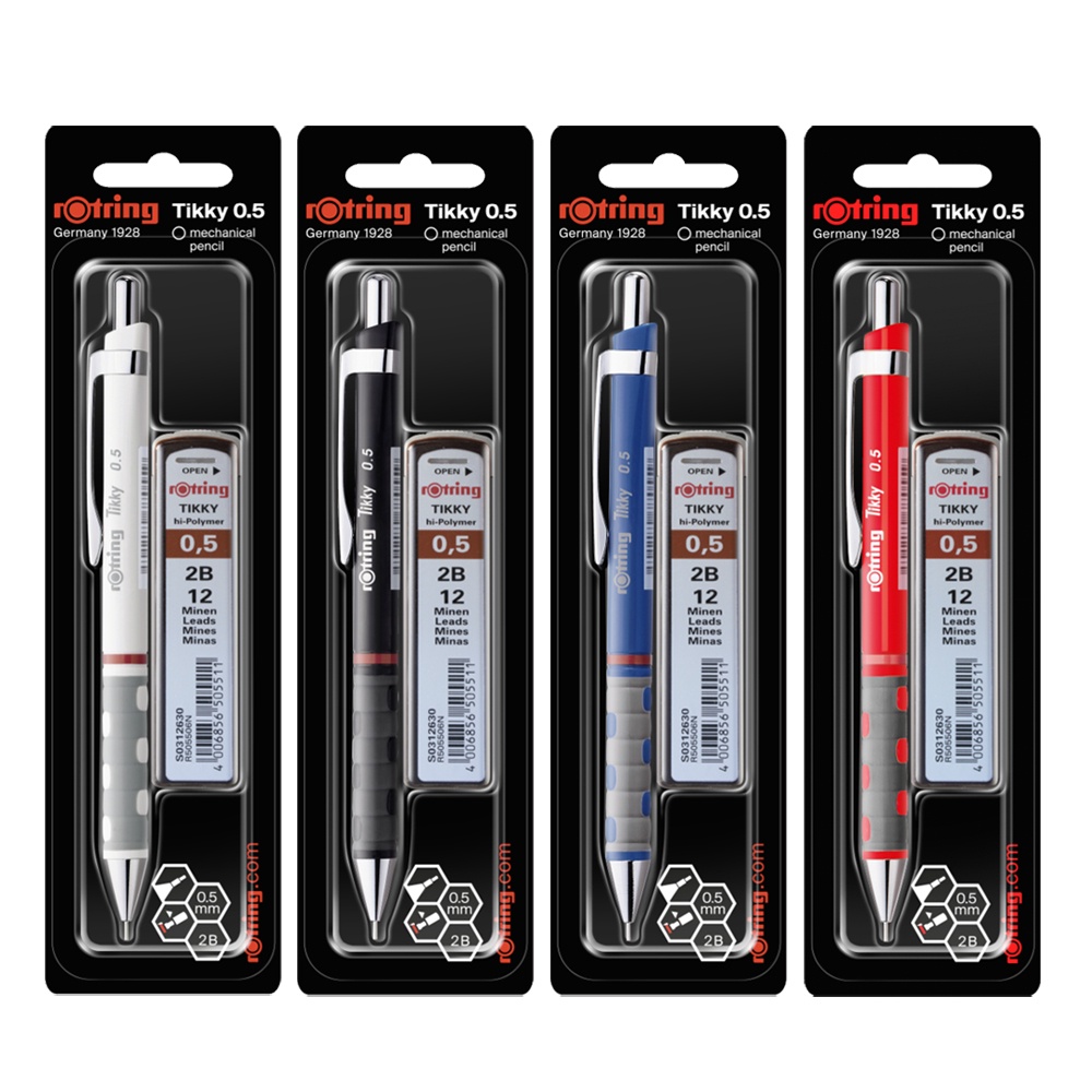Rotring Tikky Mechanical Pencil + 2B Lead 0.5 Set + 2B Rotting [S24 ...