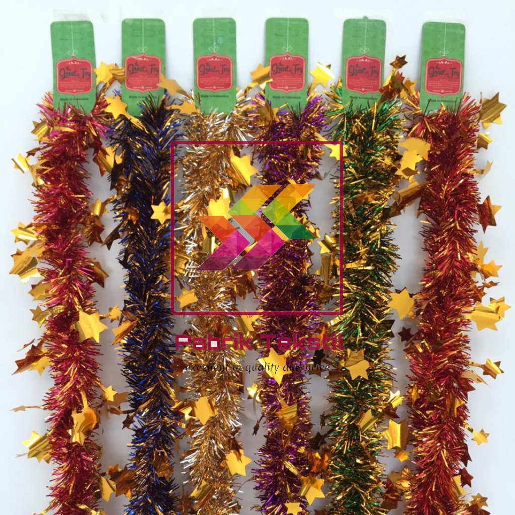 Big Star Slinger / Tinsel Star / Gold Star Slinger / Star garland ...