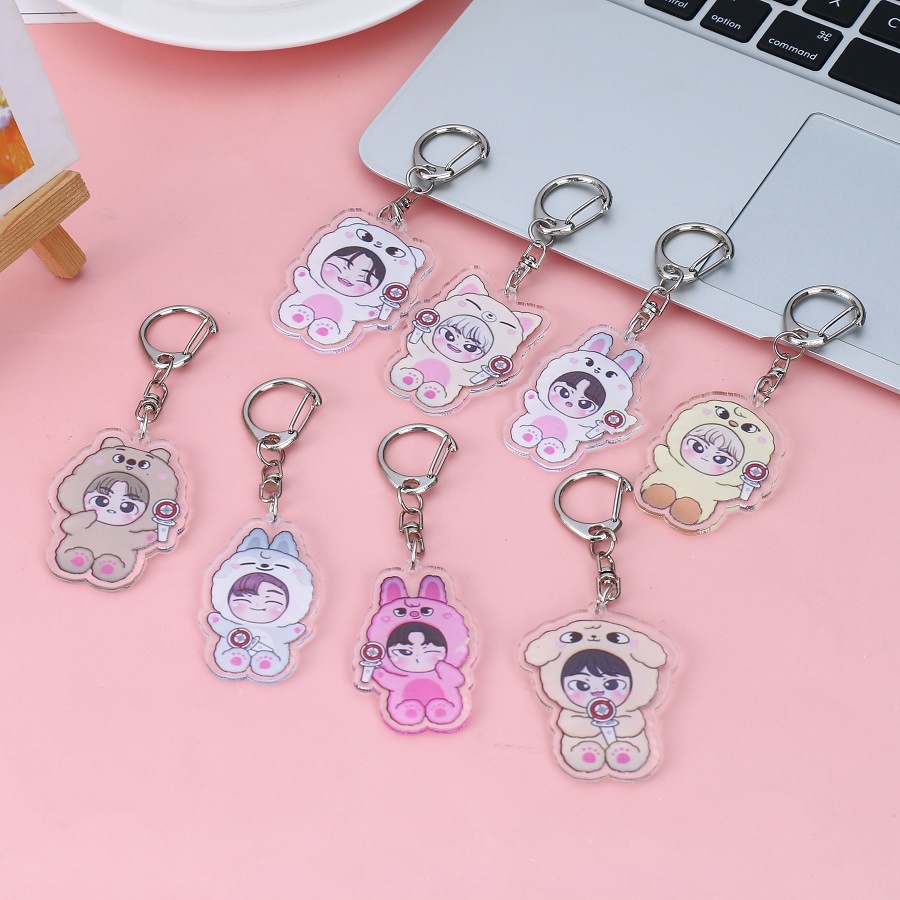 Kpop Stray Kids Cartoon Acrylic Keychain | Shopee Philippines