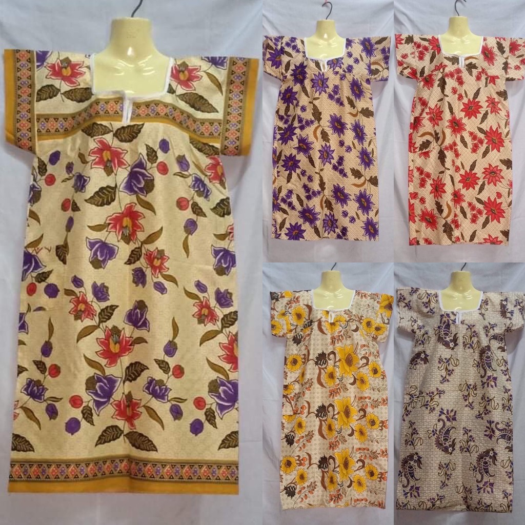 DL Petite Lady Daster Small to Medium Chinese Cotton Batik Duster Dress ...