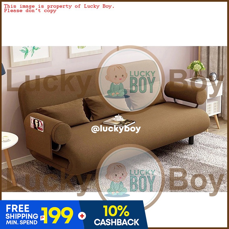 Korean Style Modern Minimalist Convertible Reclining Sofa Bed | Shopee ...