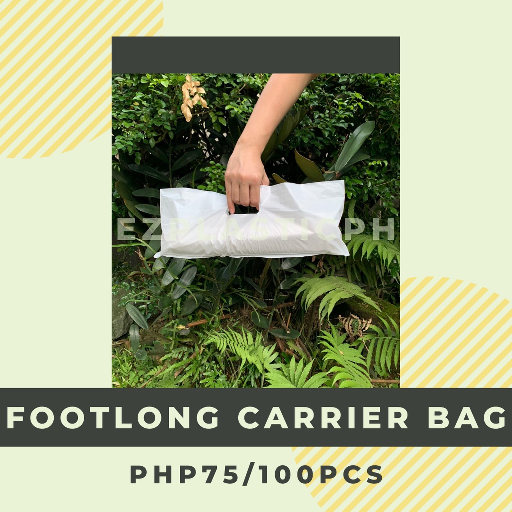 Footlong Hotdog Carrier Bag (100pcs) | EZPLASTICPH | Shopee Philippines