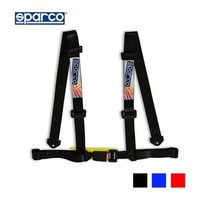 Black/Blue/Red Universal Car Racing Sparco Seat Belt Safety Harness 4 ...