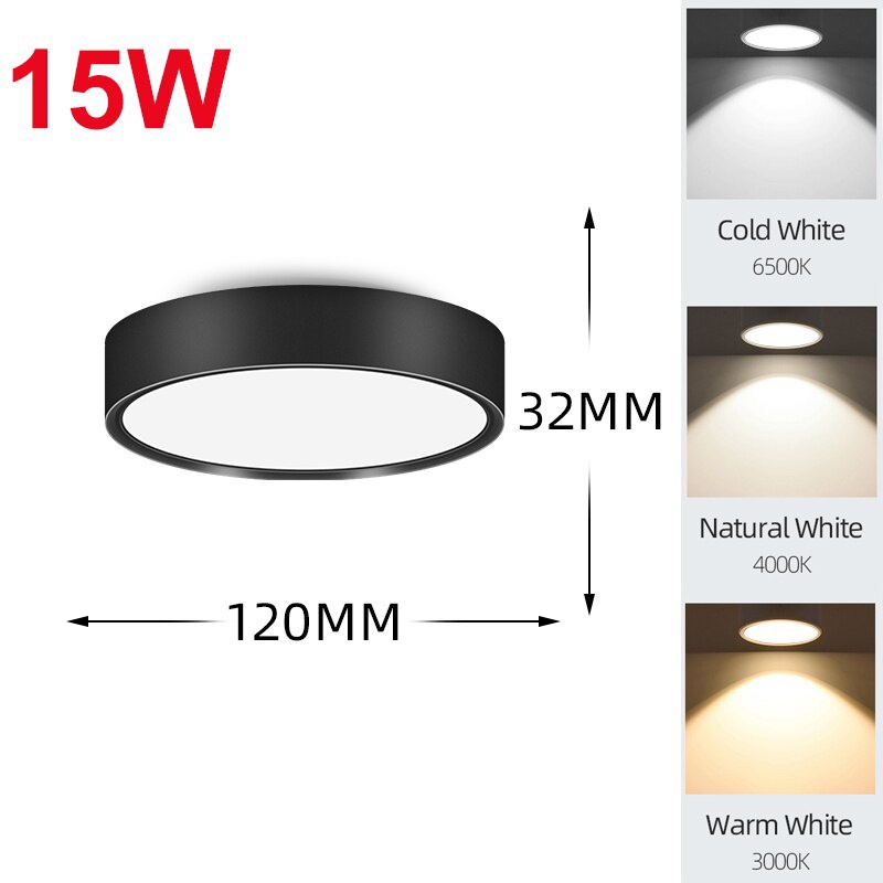 Geekpark LED Downlight Pin lights for Ceiling Surface Mounted Aluminum ...