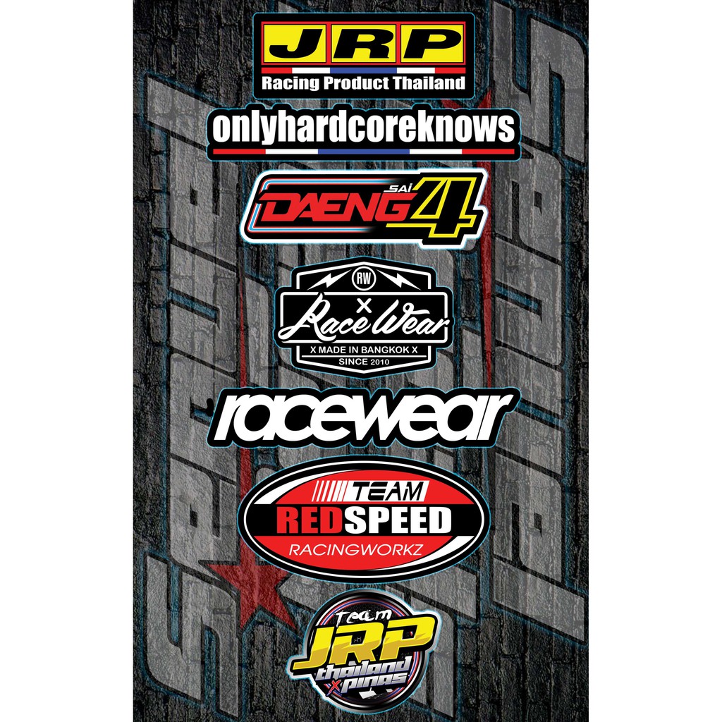 THAI STICKER BUNDLE (7 logo) | Shopee Philippines