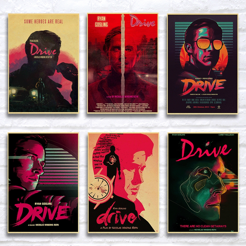 Drive ryan gosling Movie Poster Kraft Paper Printed Wall Posters Art ...