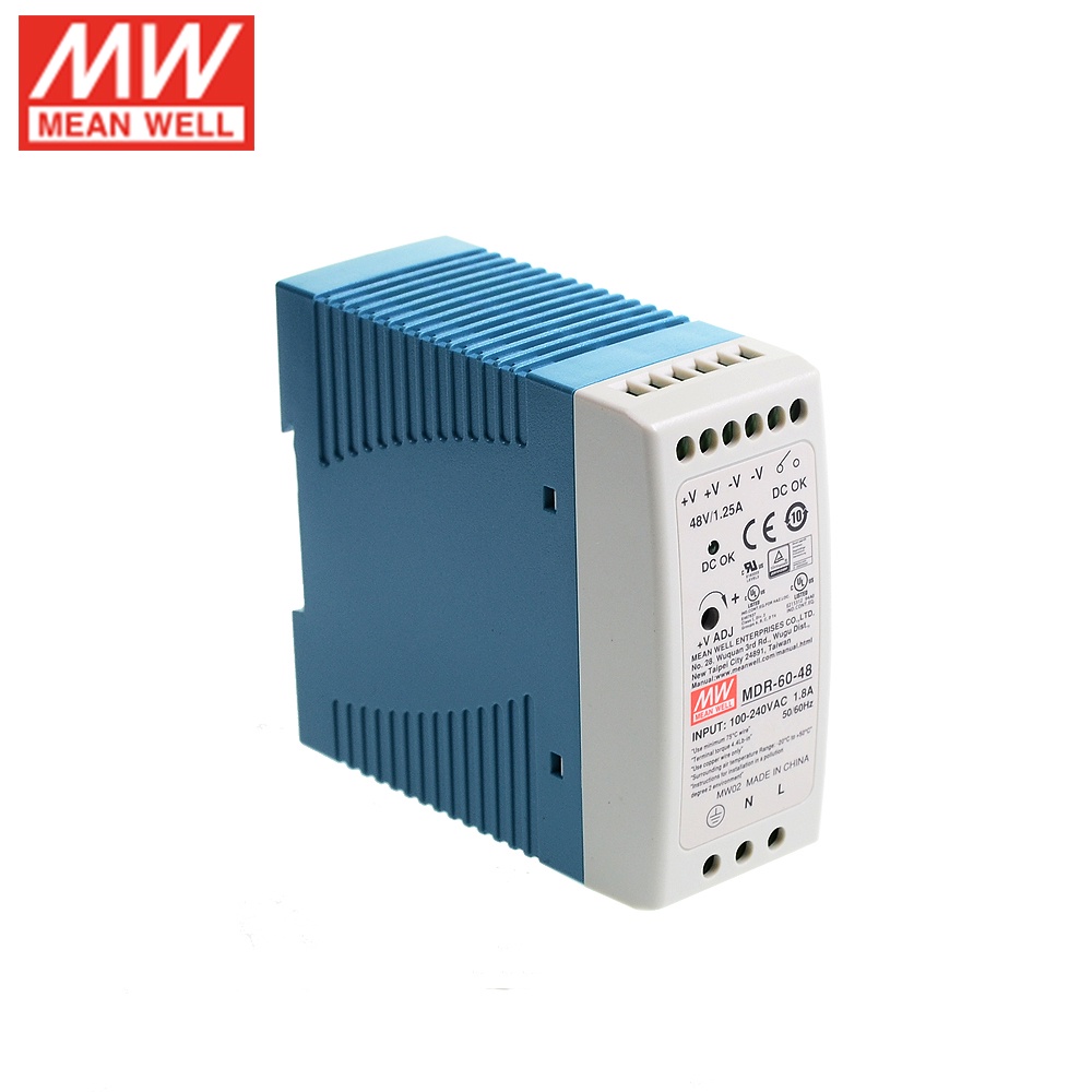 Original MEAN WELL MDR-60-48 60W 48V DIN Rail Switching Power Supply ...