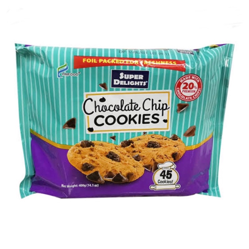 Super Delights Chocolate Chip Cookies 400g | Shopee Philippines