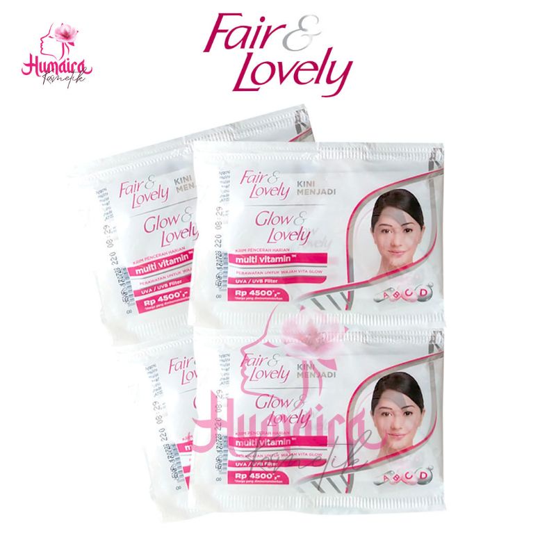 Fair&lovely Glow&Lovely Derma Glow Multivitamin Cream Sachet 9Gr(new ...