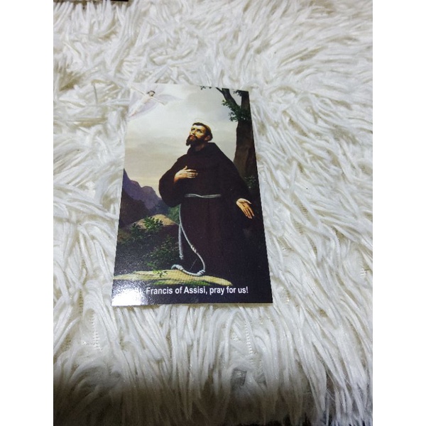 St. Francis of Assisi Stampita with Prayers | Shopee Philippines