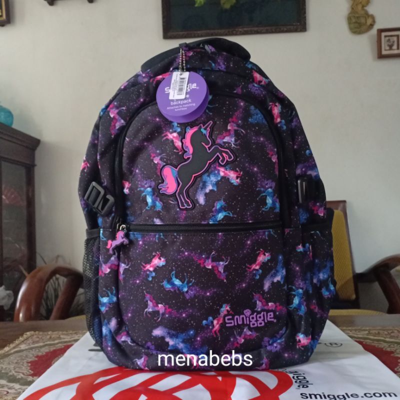 Smiggle Bag Backpack Attach Galaxy / Unicorn original | Shopee Philippines