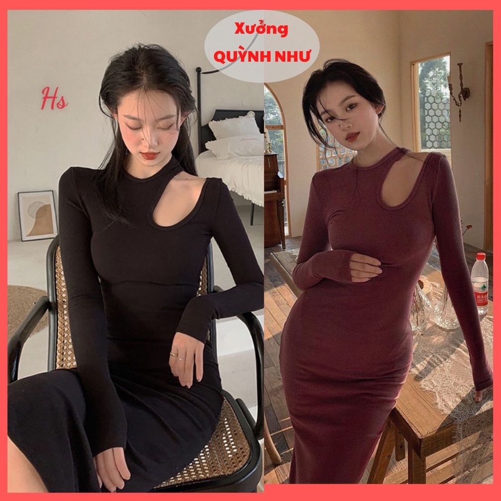Charming 1-Sided Body Hugging Dress Code 729 Quynh Nhu Factory | Shopee Philippines